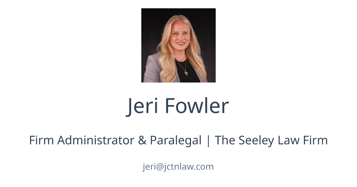 Jeri Fowler | The Seeley Law Firm